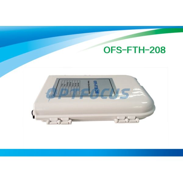 Quality ROHS Small Fiber Optic Terminal Box 3 Cable Ports 8 SC Adaptors Pole Mounting for sale