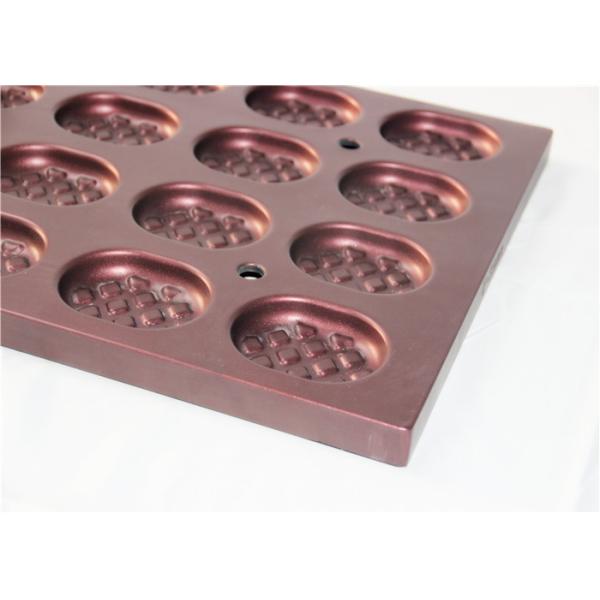 Quality Wine Red PTFE 594x394x25mm Cupcake Mould Tray for sale