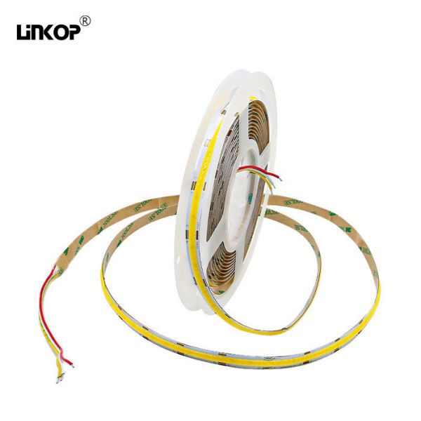 Quality Dual Color Temperature Cob LED Light Strip Length 5M 24v W+Ww 608 Leds/M for sale