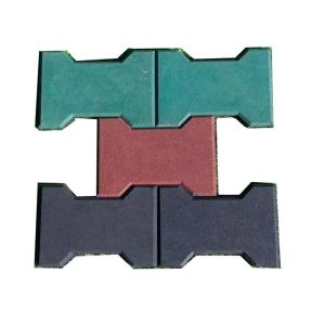 Quality Non Toxic Interlocking Rubber Stable Mats Black Rubber Bricks For Horse Barns for sale