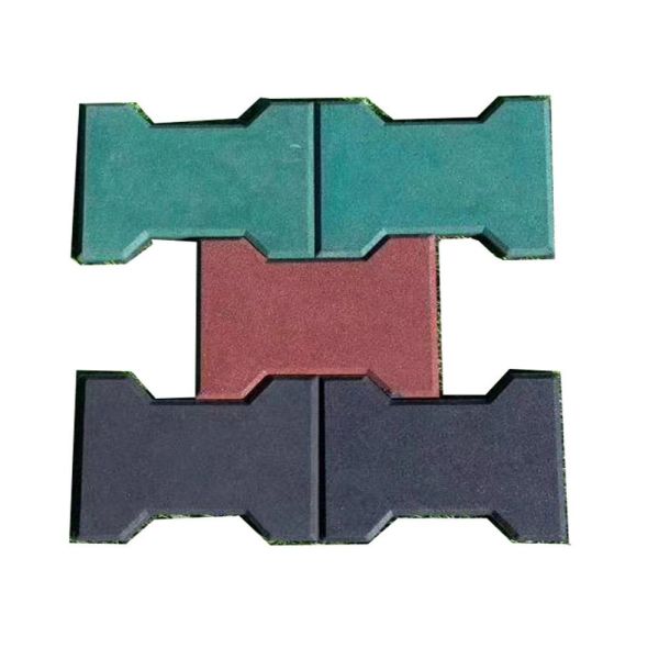 Quality Non Toxic Interlocking Rubber Stable Mats Black Rubber Bricks For Horse Barns for sale
