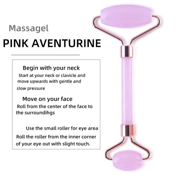 Quality Pink Face Massager Roller , Jade Massager Roller OEM ODM Service for sale