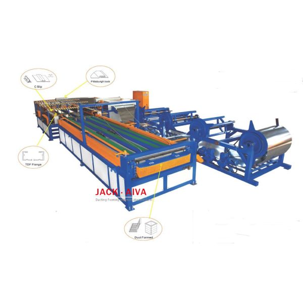 Quality Square Duct Auto Coil Line Ⅵ Duct Coil Line 15000×5500x1300 for sale