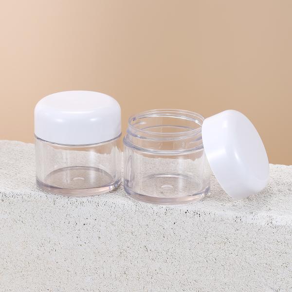 Quality White PET Small Cream Jar Eco Friendly And Sustainable ISO9001 for sale