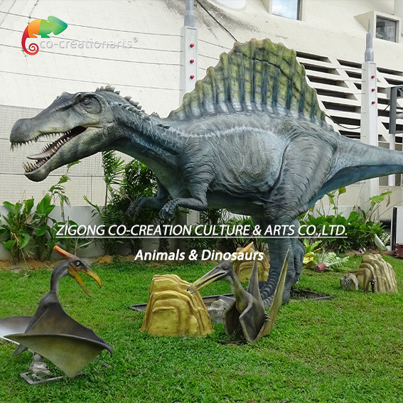 Quality Realistic Animatronic Dinosaur Jurassic Park Spinosaurus Animatronic Simulation for sale