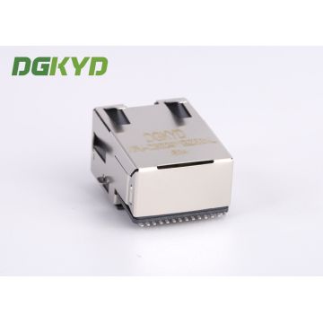 Quality SMT Sinking Below PCB 1000BASE Integrated Magnetics Rj45 Network Jack For for sale