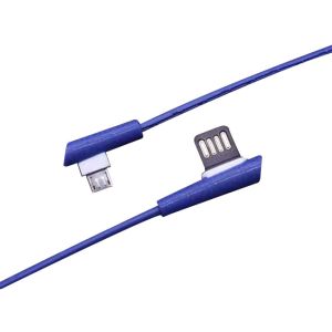 Quality 24.9grams Elbow Data Cable 1.2M micro Usb Type C Fast Charging Cable for sale