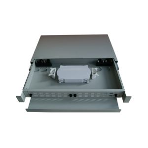 Sliding Rack Mounted Fiber Optic Patch Panel 1U 19 Inch With 24 SC ...