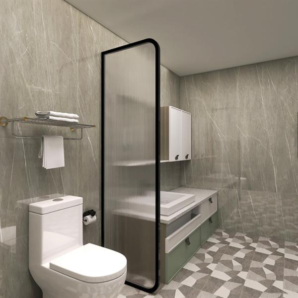 Quality 8mm Tempered Glass Shower Screen Restroom Cubicles Divisions for sale