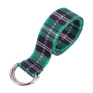 Quality Women Double Loop Belt D Ring Buckle Fabric Web Polyester Fiber for sale