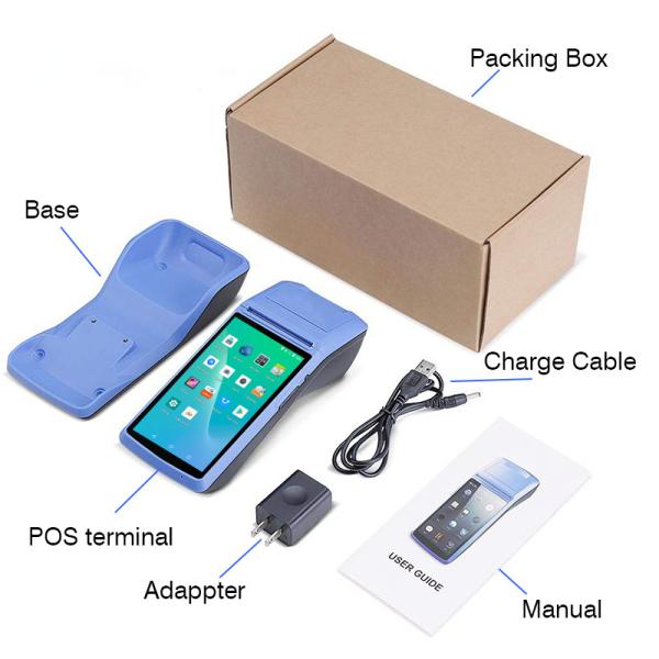 Quality Handheld POS Terminal With Charging Base Android OS for sale