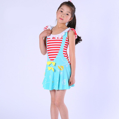 Quality Pretty Summer Essential Stretch Baby Girls Swimsuit for sale