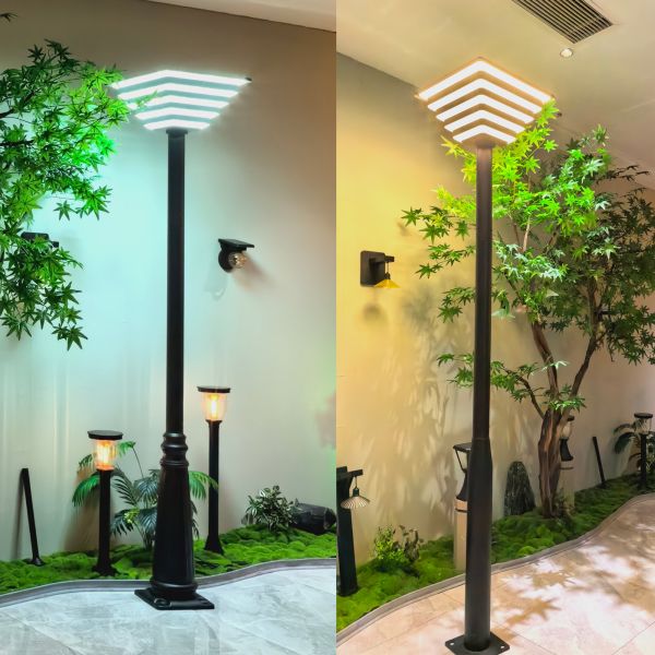 Aluminum Outdoor Garden Light CLOUD Shape - Front View