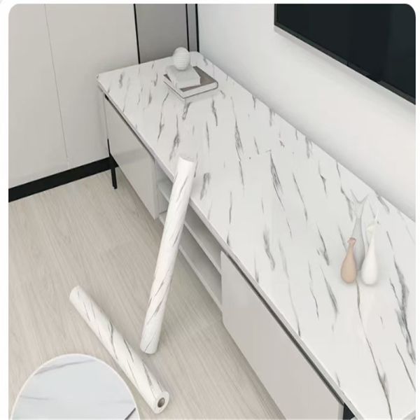 Quality Waterproof Oil Proof Marble Wallpaper for Desk Top Cover Decoration or Renovation Classic Peel Stick Vinyl Wallpapers for sale
