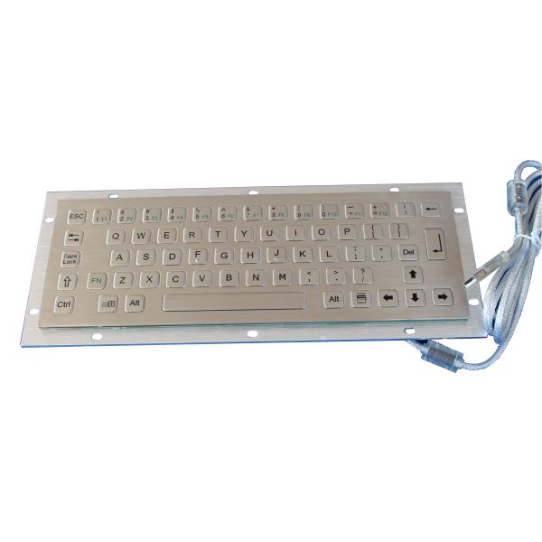 Quality Stainless Steel Industrial Mini Keyboard for ticket vending machine with USB or PS/2 port for sale