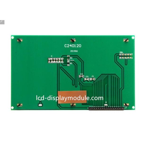 Quality 3.3V 240 x 120 Graphic Small LCD Module , Yellow Green STN Transflective LCD for sale