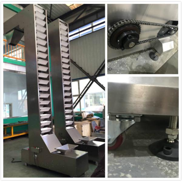 Quality Z Shaped Nuts Feeding Conveyor Cereal Grain 3l Vertical Bucket Elevator for sale