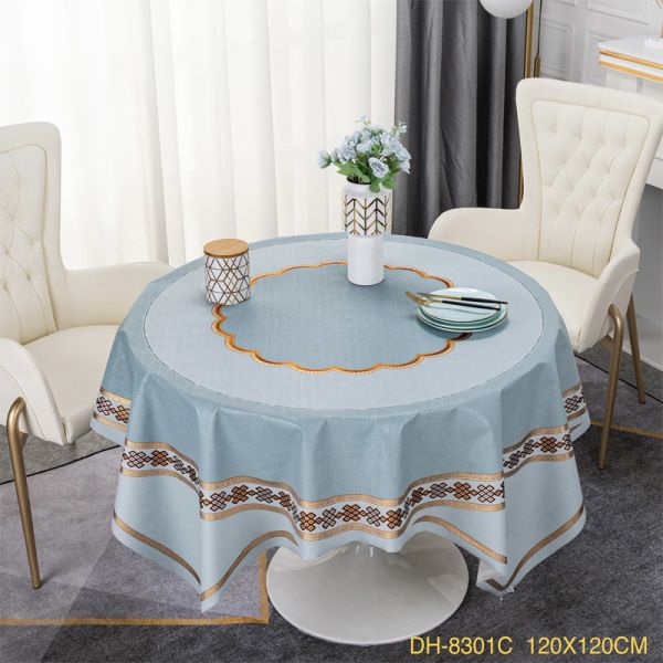 Quality Tablecover Tablecloth 12-Pack Polyester Elastic Edged Backed Fitted PVC Print for sale