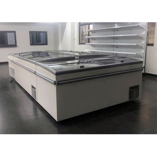 Sliding Lids 1050 Liters Combination Island Open Top Display Chest ...