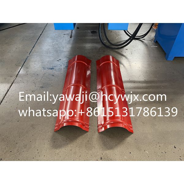 Quality 3 Phase 400mm Color Steel Sheet Cap Forming Machine / Roll Form Equipment for sale