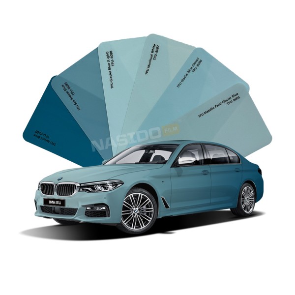 Quality NASIDO Light Blue Series Color Wrap Film TPU Car Body Paint Protection Film for sale