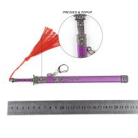 Quality The Untamed Purple Anime Sword Keychains Automatic Eject Mini Katana for sale