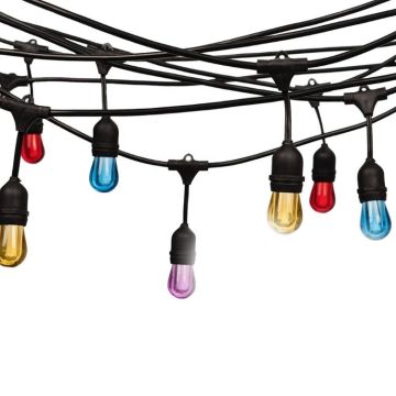 Quality Christmas Copper Multi Color LED RGB Xmas Rubber String Fairy Light for sale