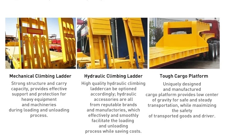 3 Axles 40FT Container Semi Trailer for Container Transportation