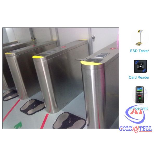 Quality Rotating arm Tripod pedestrian RFID Turnstile Gate , anti rush alarm function for sale