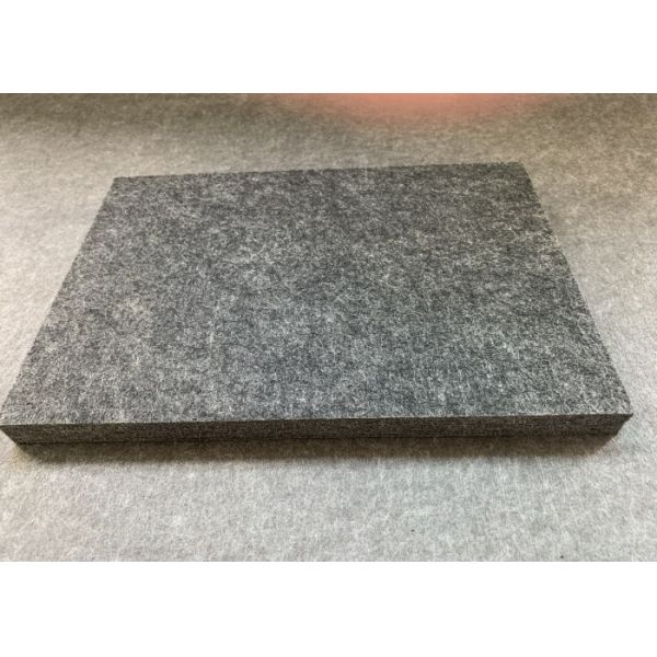Quality PET Felt Panel 9mm 600x1200mm Grey Modular Wall Tile System for sale