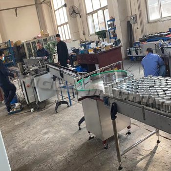 Canned food seafood cold glue labeling machine canned fish mackerel paste labeling machine packaging and labeling machine price