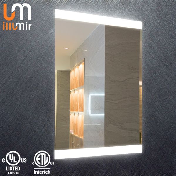 Quality Silver Smart Custom Bathroom Mirrors Waterproof Led Strip Vanity Mirror for sale