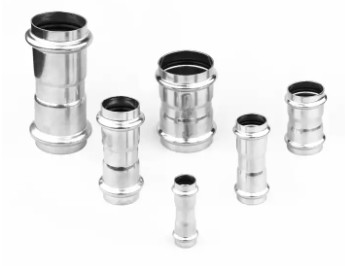 Quality OEM Press Fit Fittings Stainless Steel Equal Coupling Free Samples for sale