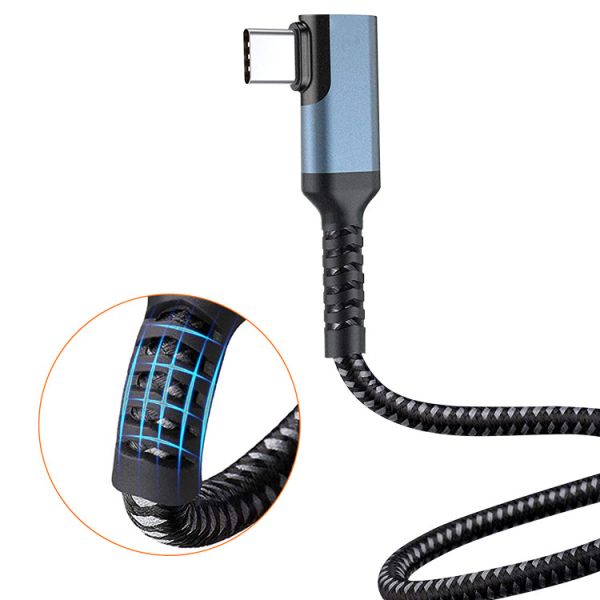 Quality VR Headset Oculus Quest 2 USB C To Type C Cable 10ft 16ft 5A 100W USB 3.2 for sale