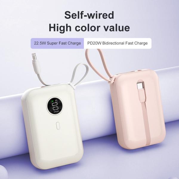 Quality Portable Fast Charging Power Bank 10000mAh Mini With Output 5W 7.5W And Wireless for sale