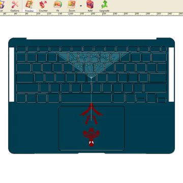 Quality Custom Full Body Laptop Skin Making Machine Vinyl Graphics Cutter Software for sale