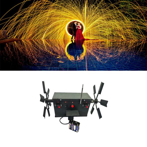 Quality Professional Stage Special Effect Rotating Cold Fountain Fireworks Firing System for sale