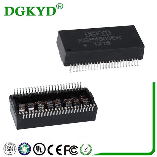 Quality KGP4806SR ethernet magnetic transformer modules with power over ethernet for sale