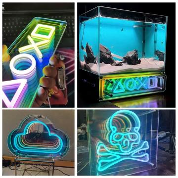 Quality Acrylic 3D Hologram Display Screen LED Digital Signage for Mirror Sign Letters for sale