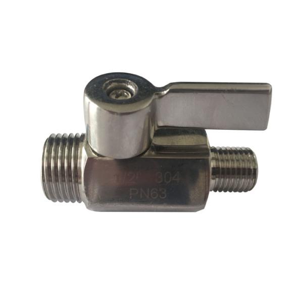 Quality Reducing ends BSP thread Stainless steel ss304 Mini Ball Valve for sale