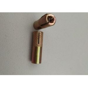 Quality Carbon Steel Material Drop In Anchor M6 With Yellow Zinc Color 50mm-300mm Length for sale