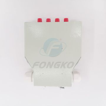 Quality 4 Core FC DIN Rail Fiber Optical FTTH Terminal Box Splice Box for sale