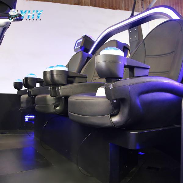 Quality 9D Cinema 360 Degree Simulator VR Rotating Machine With Interactive Button Wind for sale