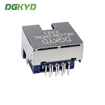 Quality KRJ-CB4.2WDNL sinking plate RJ45 connector DIP with shielding, no light, no for sale