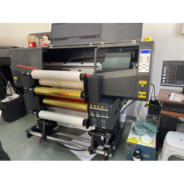 Quality 4 Head A1 60CM UV DTF Printer Gold Stamping Crystal Label Printer 3200-U1 4-head for sale