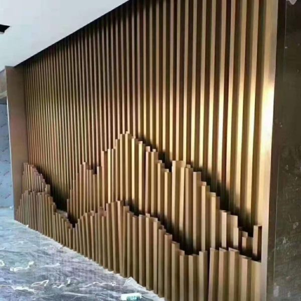 Quality Stainless Steel Room Partition Background Metal Room Divider Panels for sale