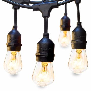 Quality Customized Color G40 Festoon Globe String Catenary Light Solar for sale