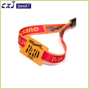 Quality Festival Fabric Woven RFID NFC Bracelet for sale