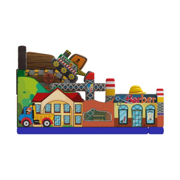 Quality Building Themed Inflatable Fun City Simulate Construction Place Waterproof PVC for sale