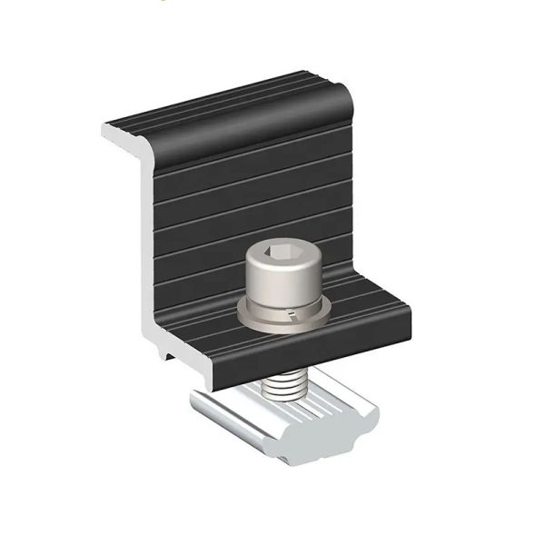 Quality Customized Solar Panel End Clamp Fastener Anticorrosive Photovoltaic Module Clamps for sale
